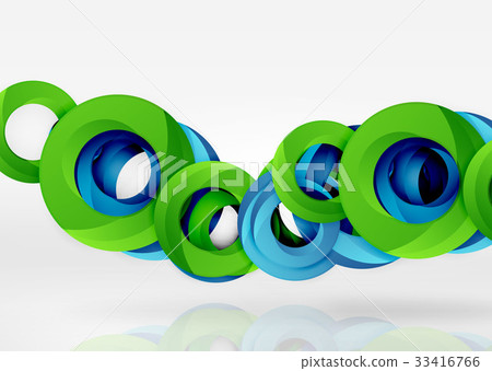 Modern 3d ring vector abstract background - Stock Illustration ...