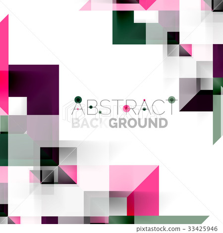 Modern square geometric pattern design on white - Stock Illustration ...
