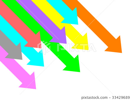 Lower right arrow - Stock Illustration [33429689] - PIXTA