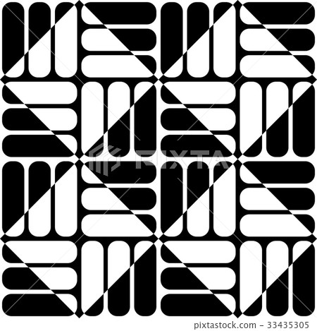 Seamless Square and Stripe Pattern - Stock Illustration [33435305] - PIXTA