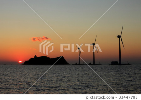 Turbine, Nuey Island, Daebu Island, Ansan City,... - Stock Photo ...