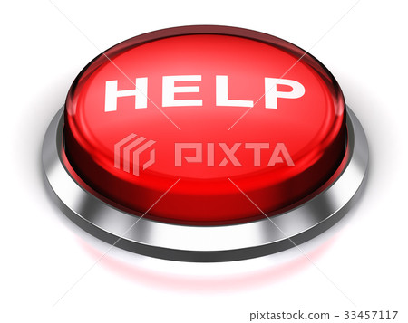 Red round Help button-插圖素材 [33457117] - PIXTA圖庫