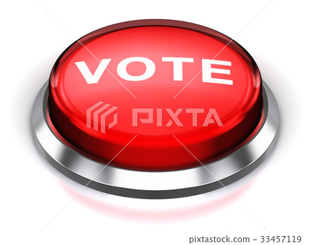 Red round Vote button - Stock Illustration [33457119] - PIXTA