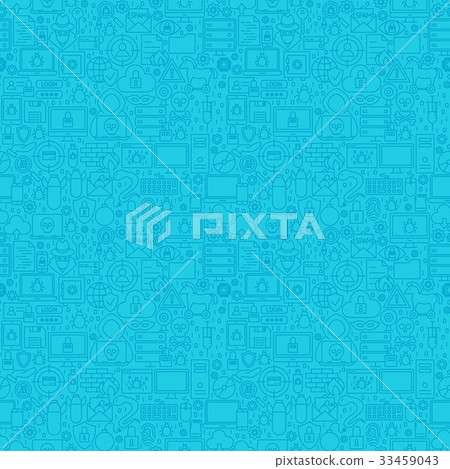 Blue Line Cyber Crime Pattern - Stock Illustration [33459043] - PIXTA