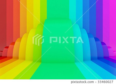 abstract colorful rainbow perspective background - Stock Illustration ...