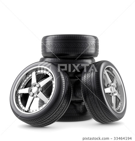 Wheels composition - Stock Illustration [33464194] - PIXTA