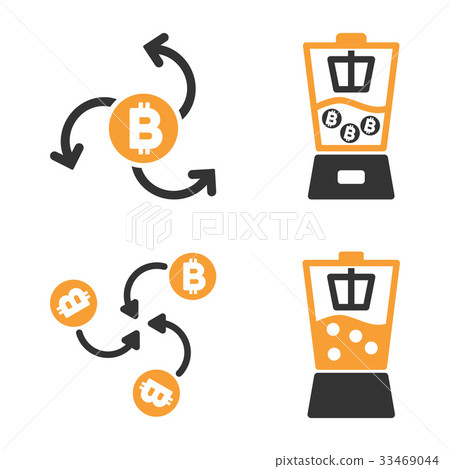 Bitcoin Blender Vector Icon Set - Stock Illustration [33469044] - PIXTA