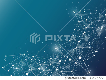Dots and lines connected together - Stock Illustration [33477777] - PIXTA