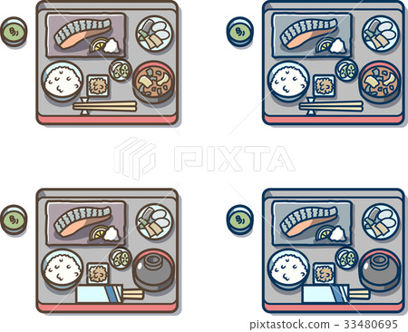 Set meal dinner - Stock Illustration [33480695] - PIXTA