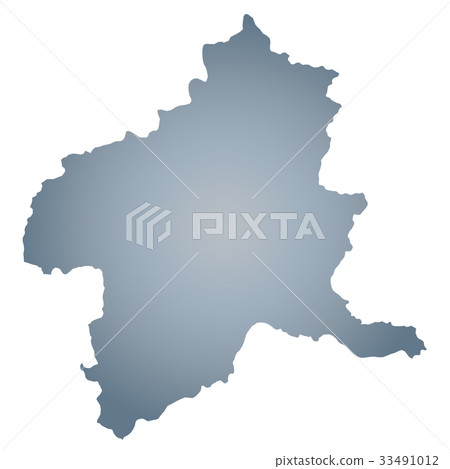 Gunma Prefecture Map - Stock Illustration [33491012] - PIXTA