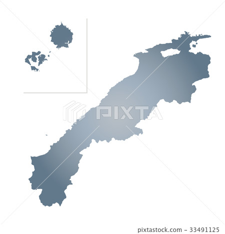 Shimane Prefecture Map - Stock Illustration [33491125] - PIXTA