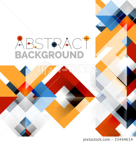 Modern square geometric pattern design on white - Stock Illustration ...