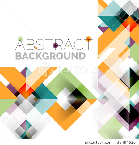 Modern square geometric pattern design on white - Stock Illustration ...