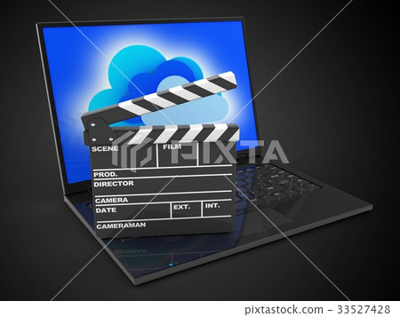3d illustration of laptop computer - Stock Illustration [33527428] - PIXTA