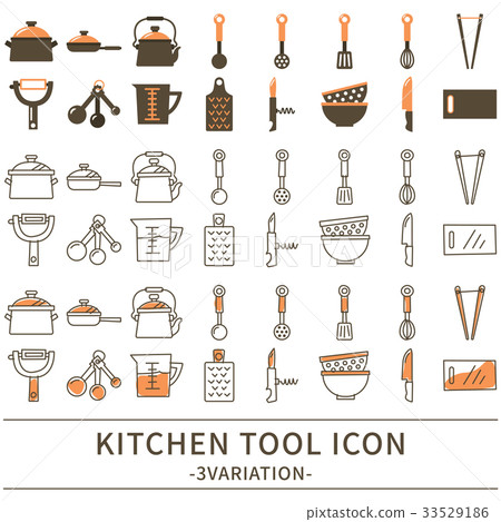 Kitchen tools icon set - Stock Illustration [33529186] - PIXTA