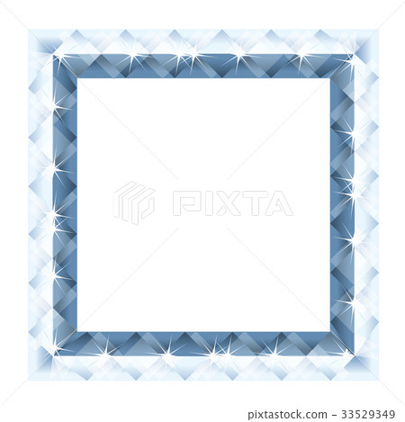 Gorgeous Square Blue Diamond Ornament |... - Stock Illustration ...