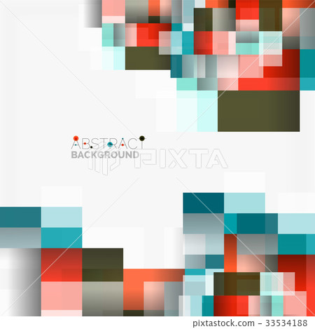 Abstract blocks template design background, simple-插圖素材 [33534188 ...