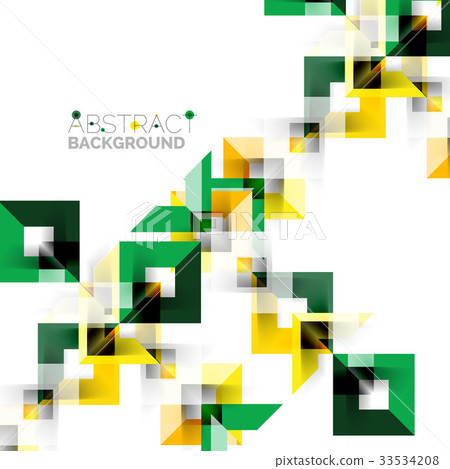 Modern square geometric pattern design on white - Stock Illustration ...