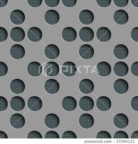 Seamless Circle Pattern - Stock Illustration [33560122] - PIXTA