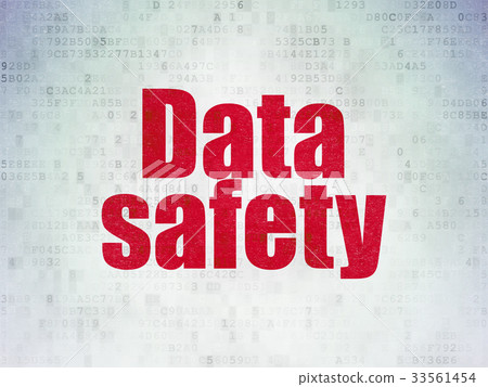 Information concept: Data Safety on Digital Data - Stock Illustration ...