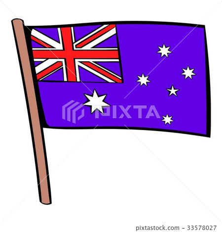 Flag of Australia icon cartoon - Stock Illustration [33578027] - PIXTA