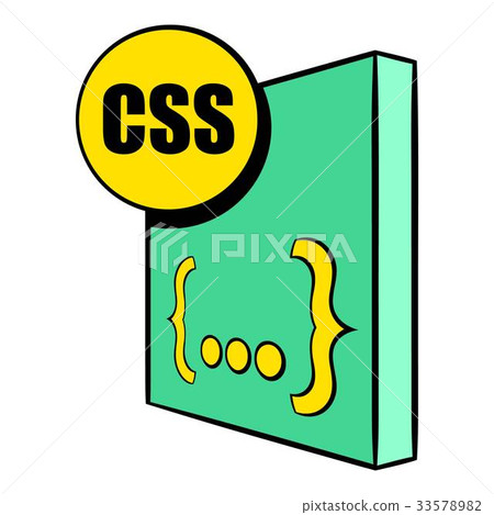 CSS file icon cartoon - Stock Illustration [33578982] - PIXTA