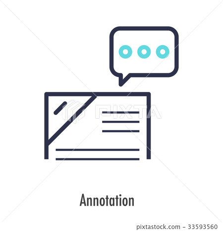 Annotation icon business concept. - Stock Illustration [33593560] - PIXTA