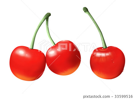 Cherry package illustration Real illustration - Stock Illustration ...