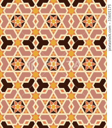 Seamless background Islamic geometry cross polygon - Stock Illustration ...