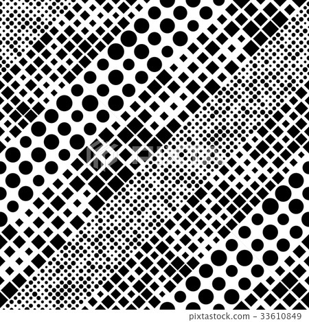 Seamless Square and Circle Pattern - Stock Illustration [33610849] - PIXTA