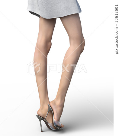Leg care image Pretty female legs perming3DCG... - Stock Illustration ...