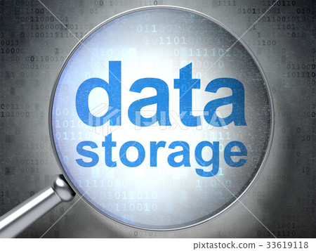 Data concept: Data Storage with optical glass - Stock Illustration ...