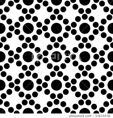 Seamless Circle Pattern - Stock Illustration [33619336] - PIXTA
