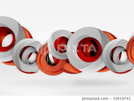 Modern 3d ring vector abstract background - Stock Illustration ...