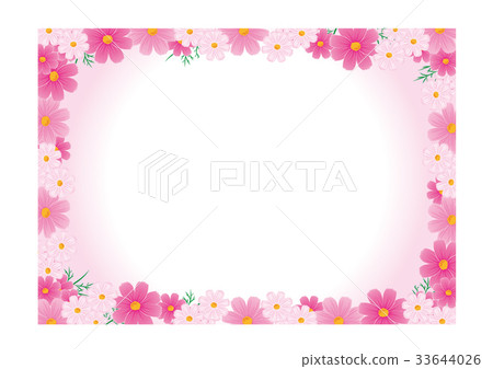 Cosmos framed frame - Stock Illustration [33644026] - PIXTA