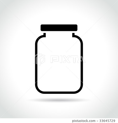 jar icon on white background - Stock Illustration [33645729] - PIXTA