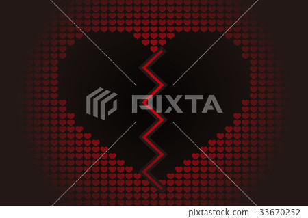 Background material wallpaper, broken heart,... - Stock Illustration ...