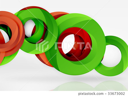 Modern 3d ring vector abstract background - Stock Illustration ...