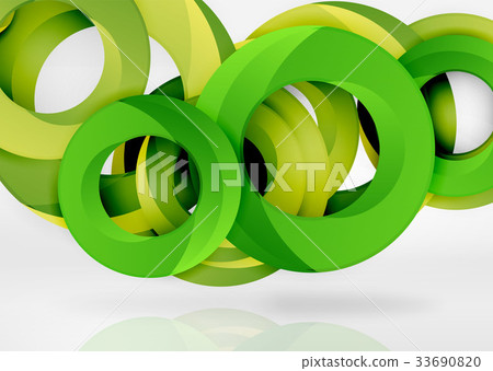 Modern 3d ring vector abstract background - Stock Illustration ...