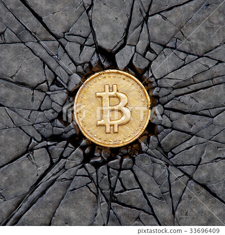 Bitcoin rock - Stock Illustration [33696409] - PIXTA