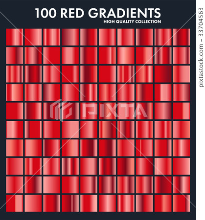 Red chrome gradient set,pattern,template.Love - Stock Illustration ...