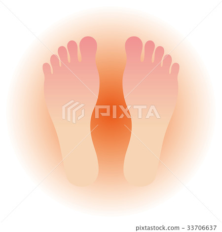 Sole of foot warm - Stock Illustration [33706637] - PIXTA