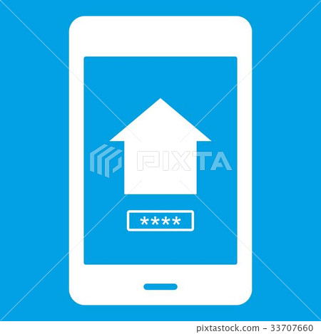 Working phone icon white - Stock Illustration [33707660] - PIXTA