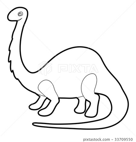 Apatosaurus dinosaur icon outline-插圖素材 [33709550] - PIXTA圖庫
