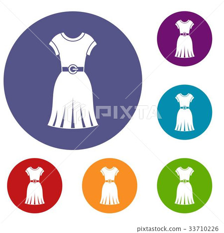 Dress icons set - Stock Illustration [33710226] - PIXTA