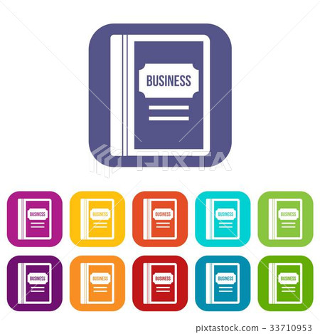Business book icons set - Stock Illustration [33710953] - PIXTA