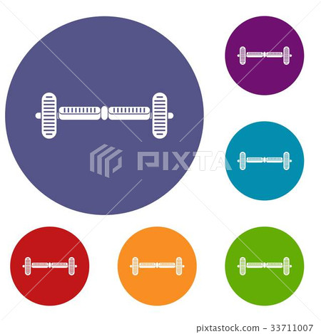 Hoverboard gyro pod icons set - Stock Illustration [33711007] - PIXTA
