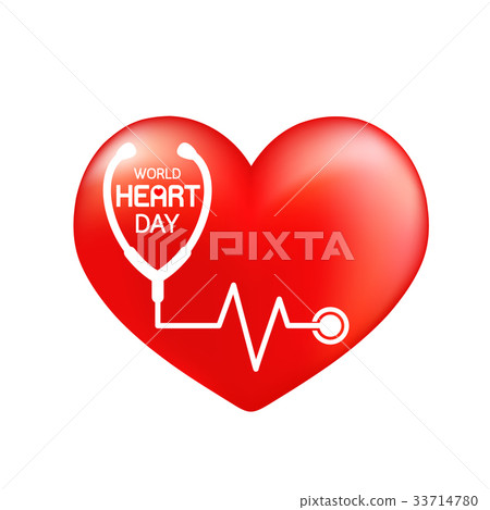 World Heart Day icon design. - Stock Illustration [33714780] - PIXTA