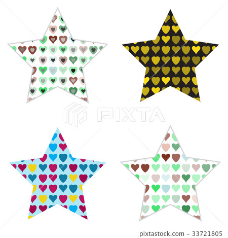 Trendy Star Icons - Stock Illustration [33721805] - PIXTA