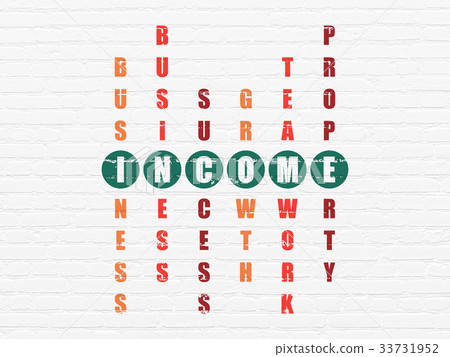 Business concept: Income in Crossword Puzzle - Stock Illustration ...